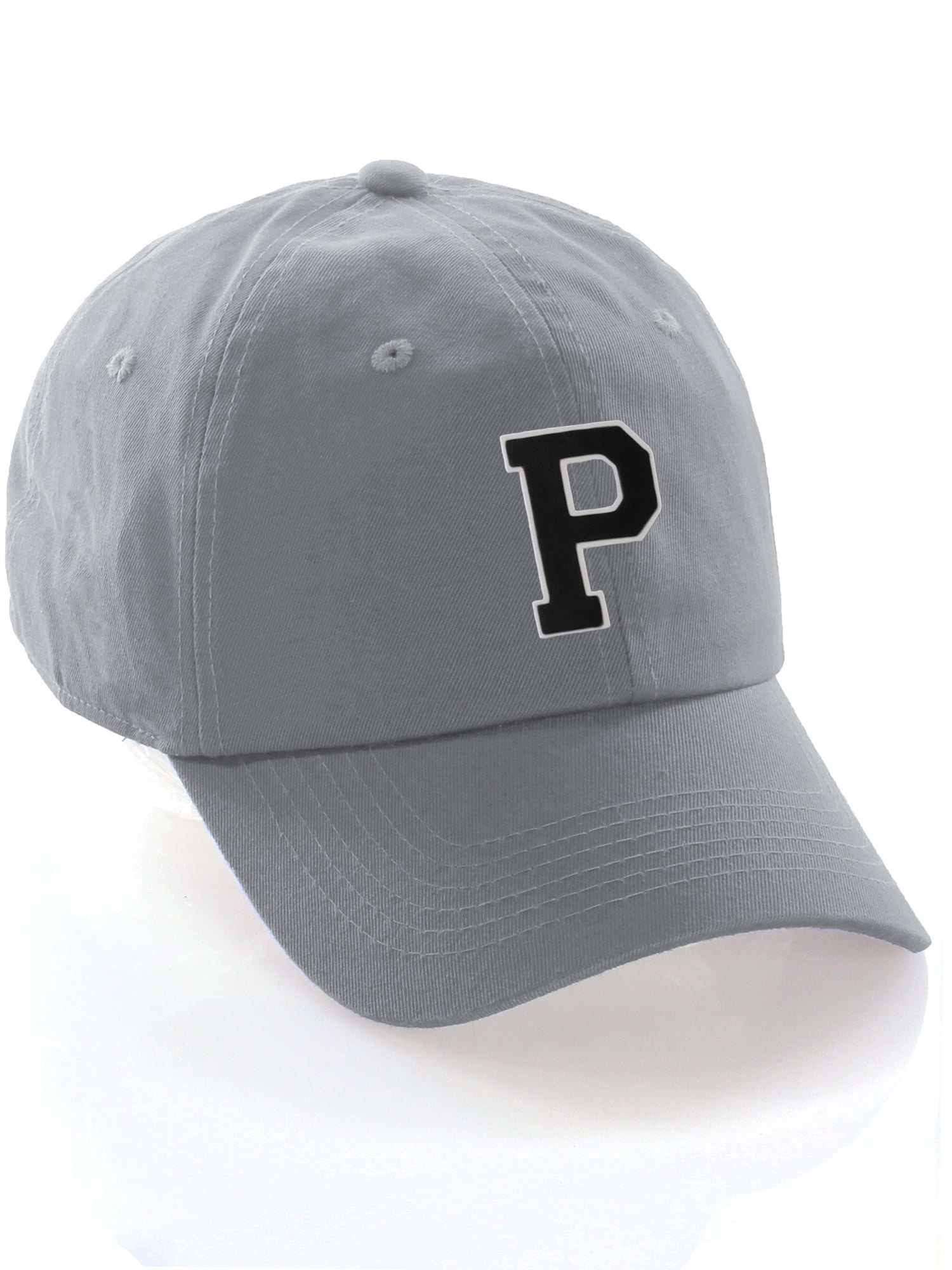 Custom Hat A to Z Initial Letters Classic Baseball Cap, Light Grey ...