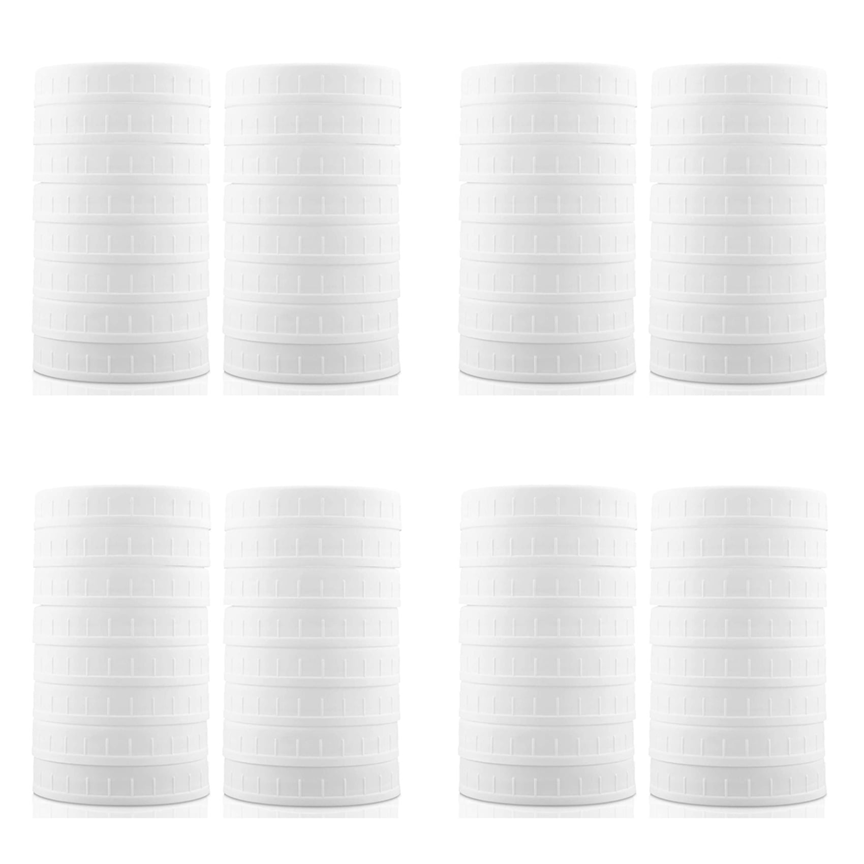 Click here for Unbranded 64 Pack Wide Mouth Mason Jar Lids plasti... prices