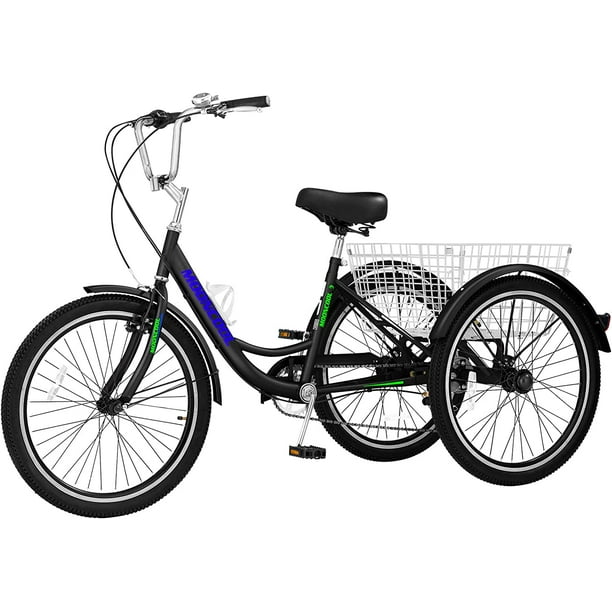 SLSY Adult Tricycle 7 Speed, Three Wheel Bikes for Seniors, Adults ...