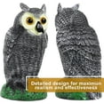 Galashield Plastic Owl Decoys: Yard Deterrent to Scare and Keep Birds ...