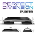 Yes4All Adjustable Aerobic Step Platform with 4 Risers, 40x16 in, Black ...