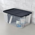 Sterilite 116 Qt Heavy Duty Box Stackable Storage Bin with Lid, (12 ...