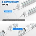 8FT Shop Light 100W 15000LM 6500K | 12-Pack Linkable V-Shape Led Shop ...