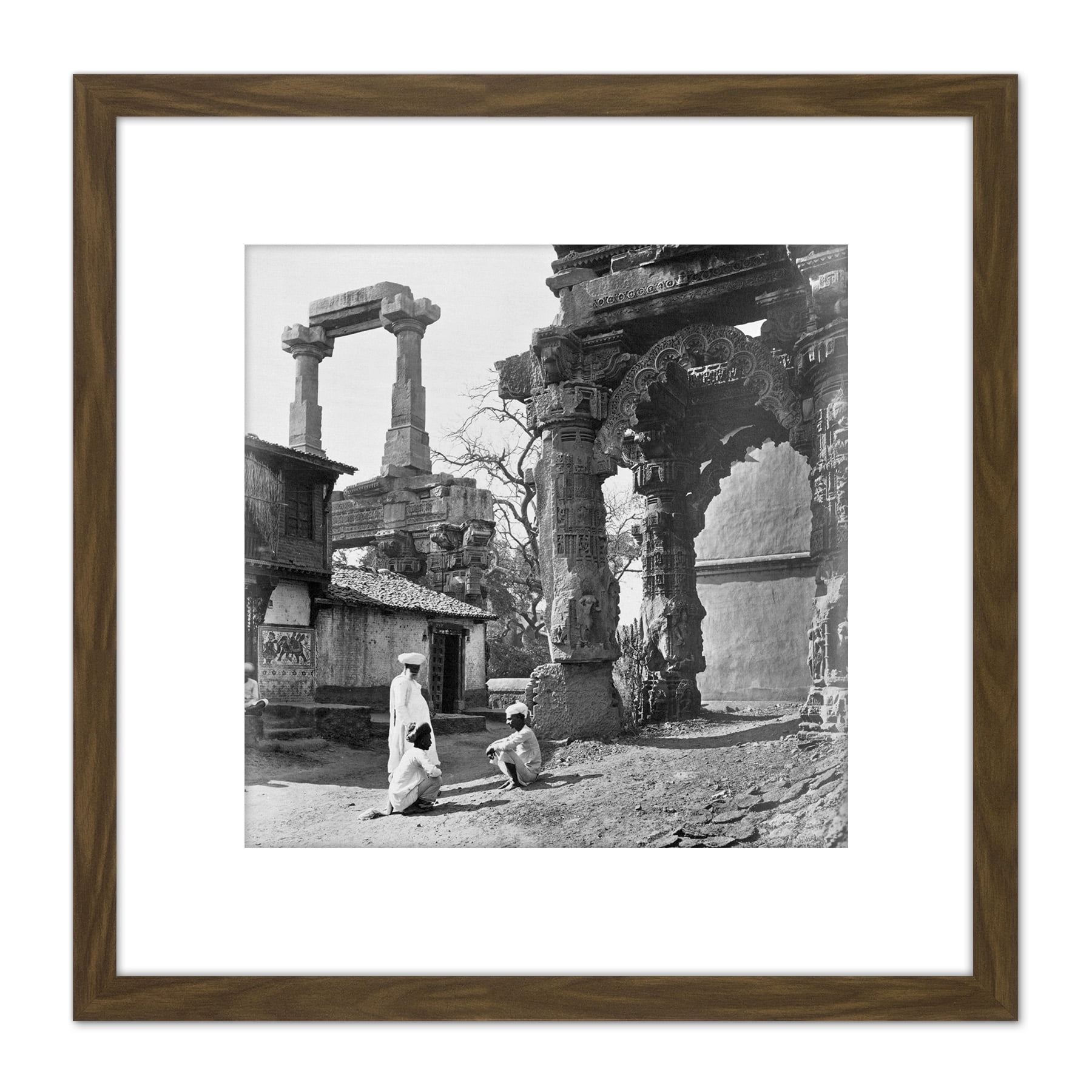 Bourne Shepherd Ruins Rudra Mala Temple India 1874 Photo 8X8 Inch ...