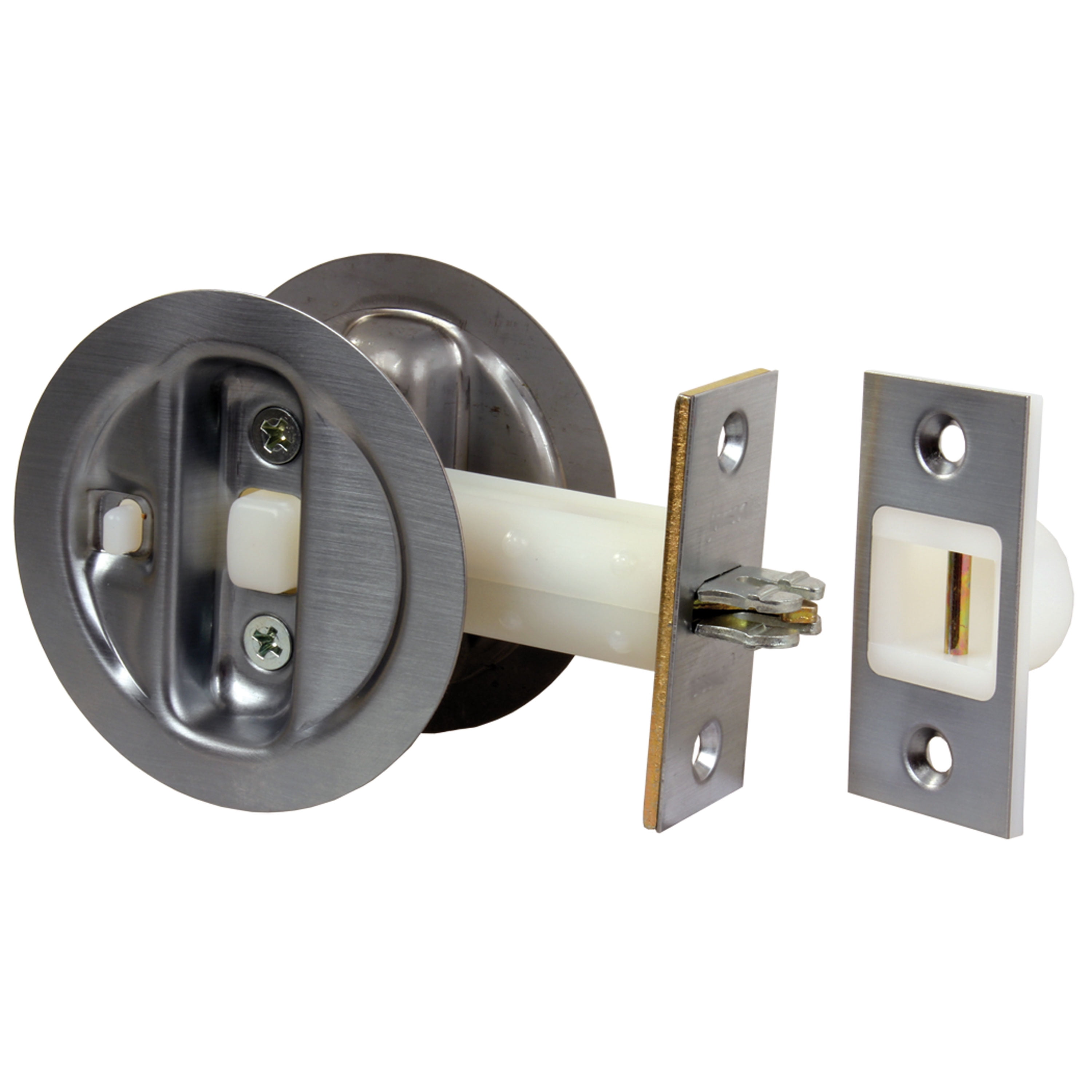 JR Products 20905 Pocket Door Privacy Lock - Chrome - Walmart.com