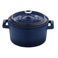 Lava Enameled Small Dutch Oven, Cast Iron, 0.4 Qt. Round with Trendy ...