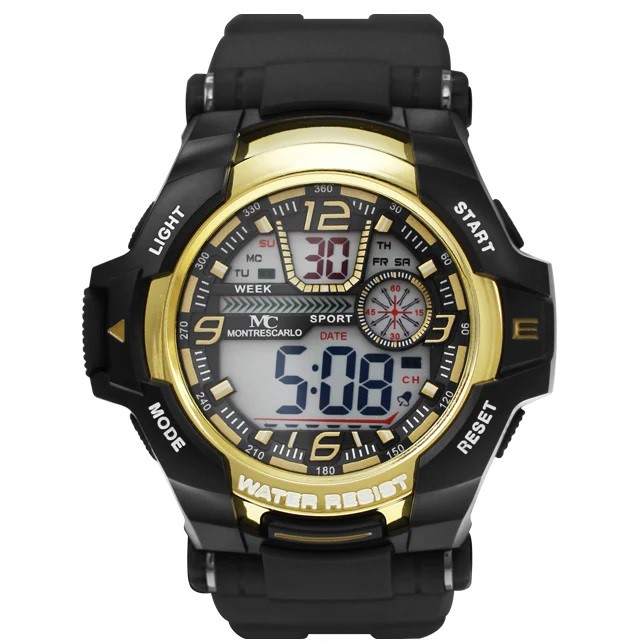 53mm Men's Women Sport Alarm Military Army Digital Waterproof Quartz ...
