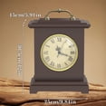 12 Inch Vintage Mantel Clock with Hidden Storage, Square Table Clock ...