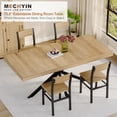 42" Round Dining Table for 4, Farmhouse Kitchen Table with Storage ...