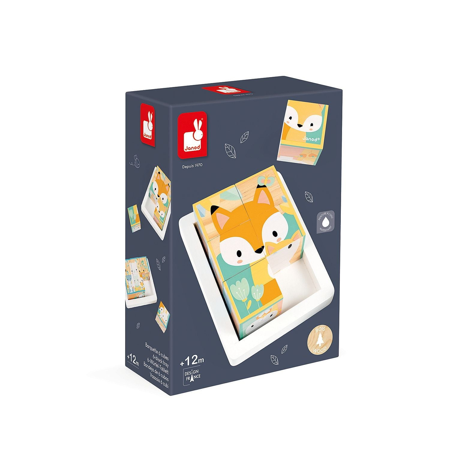 Click here for Janod - Pure 6-Block Tray (Mult) prices