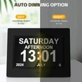 Crtynell Digital Day Calendar Clock Multifunctional Extra Large Dementia Digital Clock with 5 ...