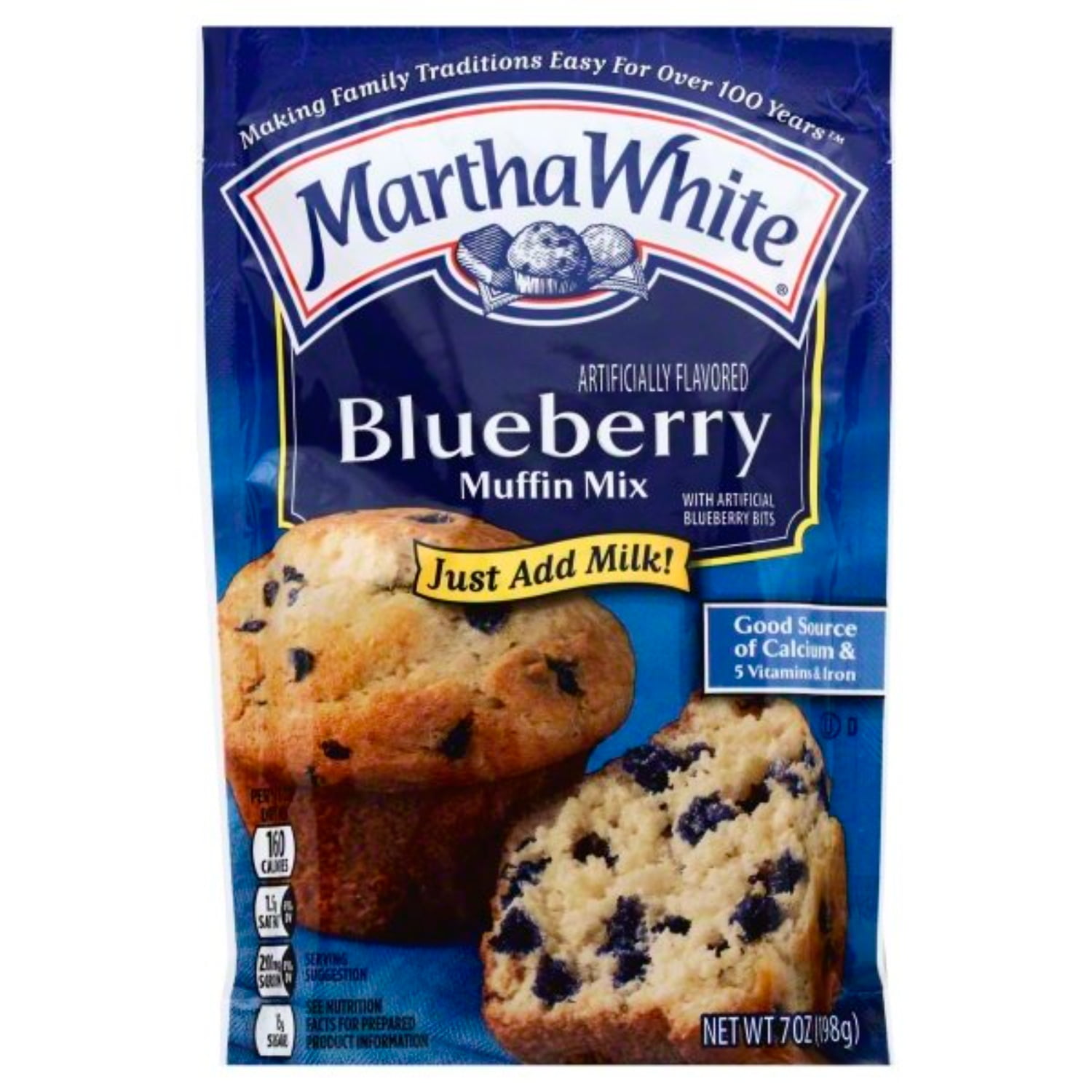 Martha White Blueberry Muffin Mix, 7 Oz Bag - Walmart.com