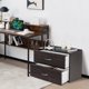 Costway 2-Drawer Dresser Stackable Horizontal Storage Organizer w ...