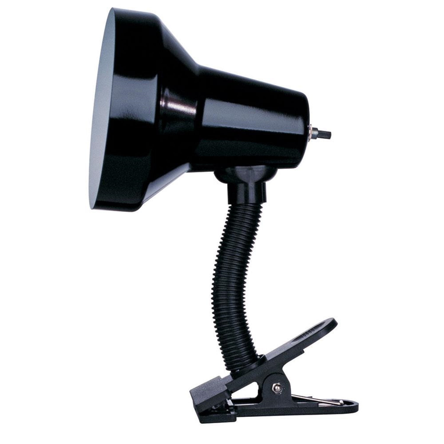 Dainolite Gooseneck Clip-On Lamp - Black - Walmart.com