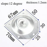 4pcs Angled Legs Fixing Plate Bracket Furniture Table Feet Set W/Screws ...