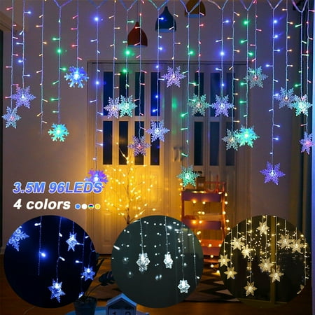 96LEDs 13FT/3.5M Star String Lights Plug in Bedroom Twinkle Lights, 8 ...