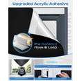100% Blackout Curtains, Portable No Drill Window Shades, DIY Blackout ...