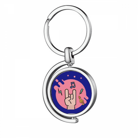 Musical Mano Cornuto Rotating Keychain Metal Keyring Holder | Walmart ...