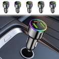 4-Port Fast Car Charger 60W 2.76x1.3x1.3 Inches 12-24V Multi-Device ...