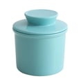Ceramic Yellow Storage Jar with Lid, Solid Color Porcelain Oil ...