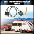 1 Set Vehicle-Side Trailer-Side 5-Pin Flat Wiring Harness 18 AWG Male ...