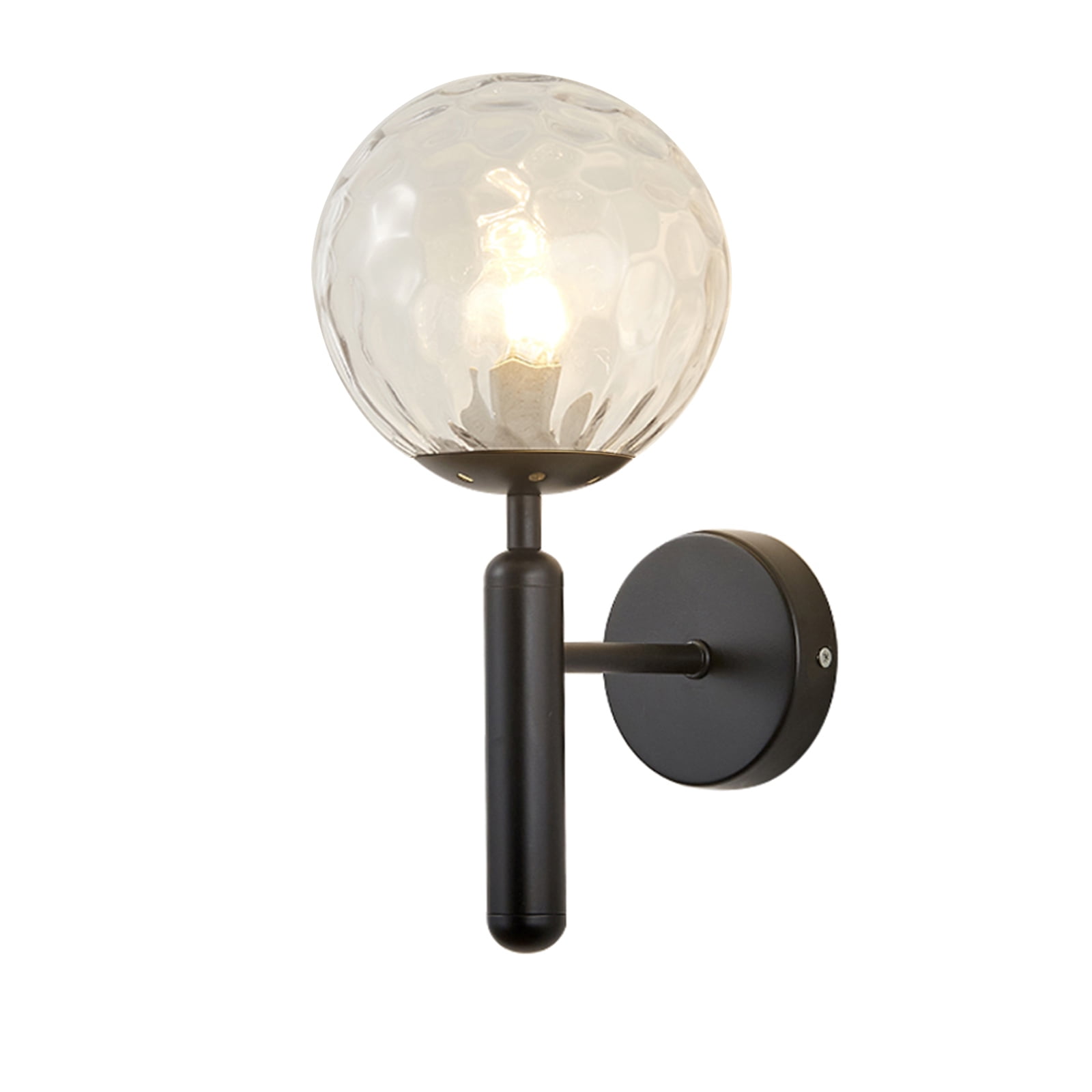 Click here for Amdohai Modern Wall Sconces Globe Glass Lampshade... prices