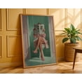 Affixzi Bathroom Wall Art, Quirky Pink Toilet Poster, Eclectic Bathroom ...