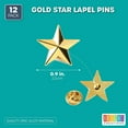 Walmart's Decorative Metal Small Gold Point Star Enamel Pin Set for ...