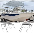 NORTHCAPTAIN 4 Bow 8'L x 54" H x 79"-84" W, Light Grey Boat Bimini Top ...
