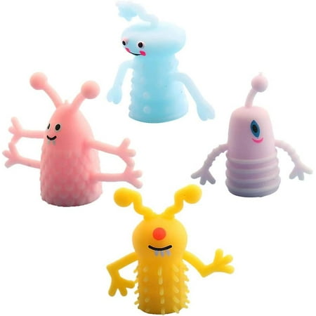 Monster Finger Puppets Rubber Finger Cool Glow In The Dark For Kids ...
