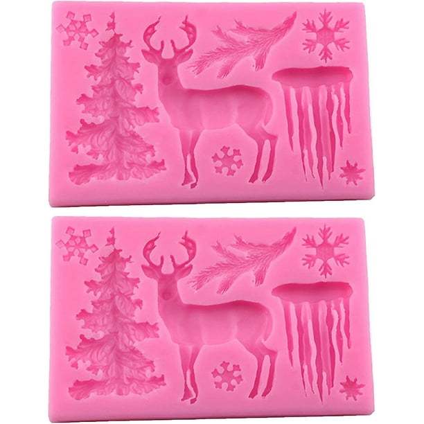 Snowflake Christmas Tree Molds Christmas Moose Deer Molds Christmas ...