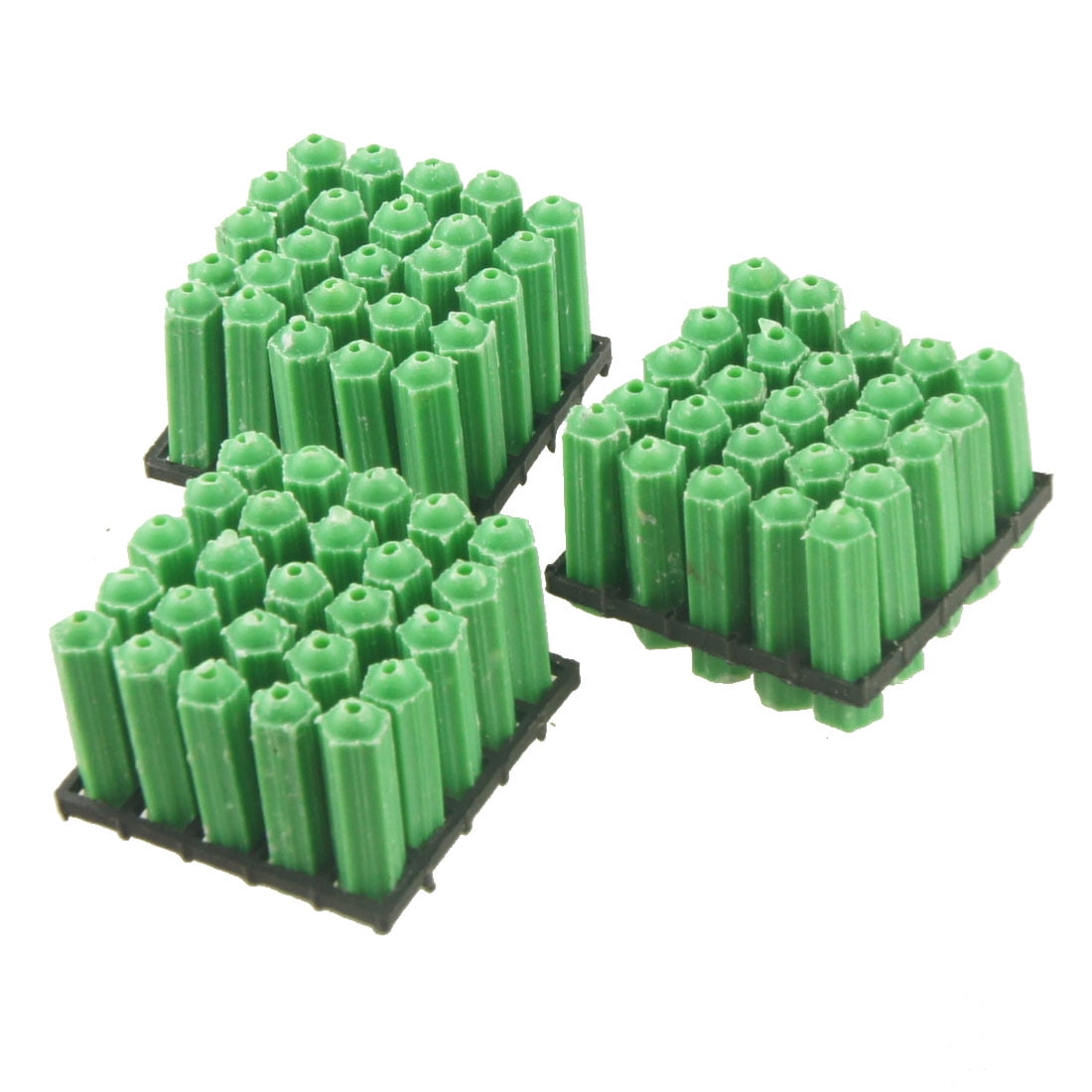 Click here for Unique Bargains 75 Pcs 8mm X 25mm Green Plastic Fi... prices