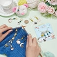 1 Set Knitting Row Counter Chains & Locking Stitch Markers Kits with ...