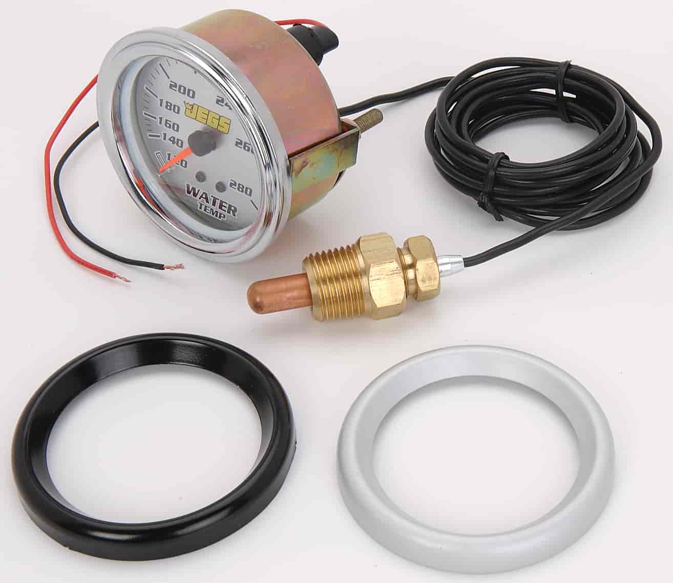 JEGS 41221 Water Temperature Gauge Mechanical 2 5 8 In Diameter 120