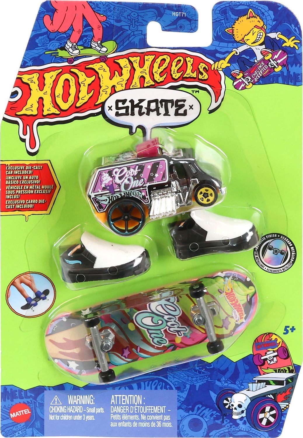 Hot Wheels Skate Tony Hawk Collector Set, Fingerboard, Pair of Skate ...