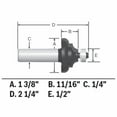 Bosch 1 3/8In X 11/16In Carbide Tipped Cove And Bead Router Bit ...