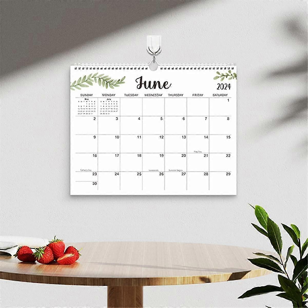 Calendar 2024-25 - 14.5x11.4in 2024 Wall Calendar Runs Until June 2025 ...