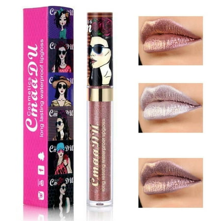 Archer CmaaDu Rhinestone Glitter Lip Gloss Lasting Moisturizing Non ...