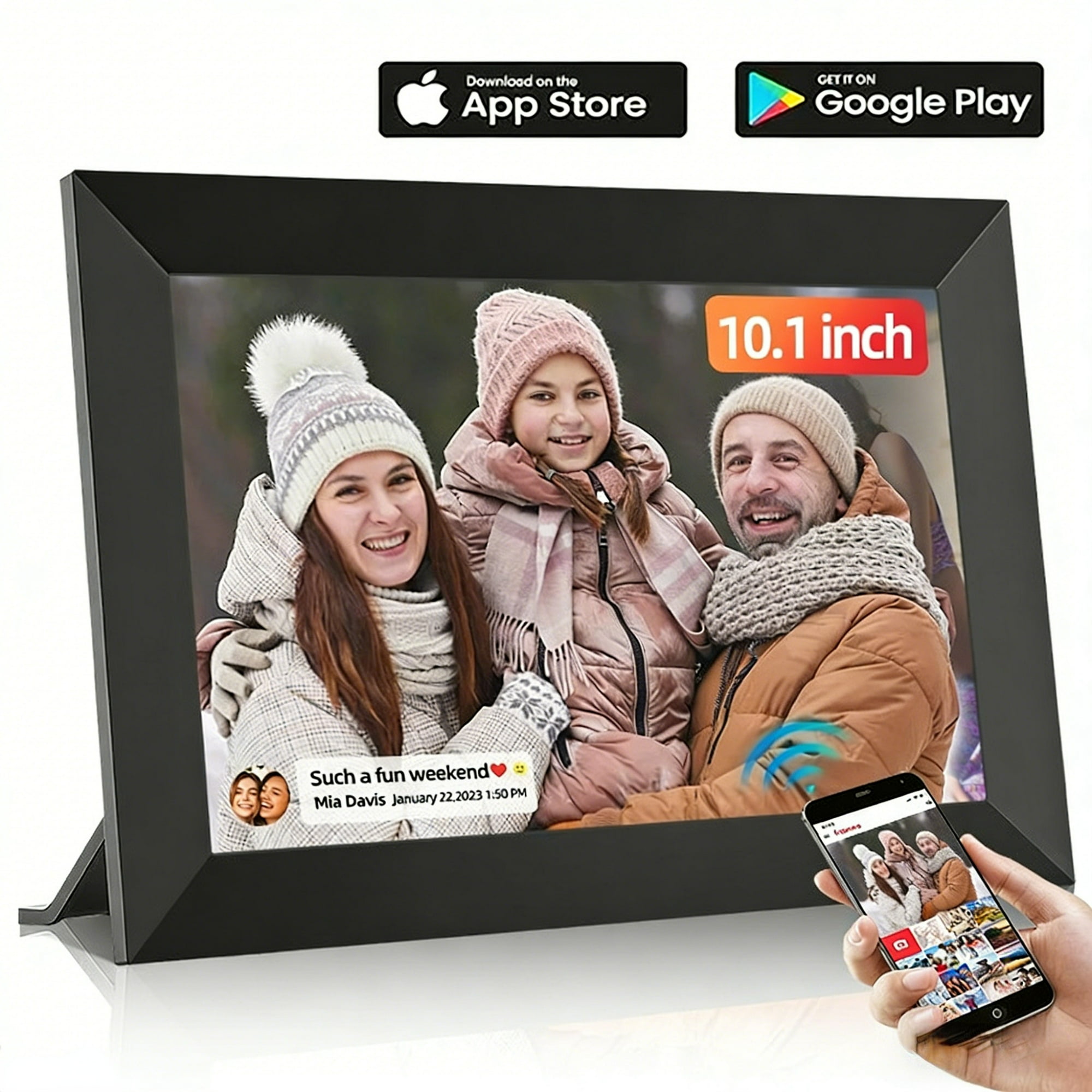 Click here for Bekintek Frameo 10.1 Inch Wifi Digital Photo Frame... prices
