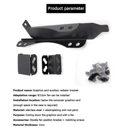 Megalia PCI Slot Dual Fan Mount Rack Bracket 90mm 120mm for Desktop ...