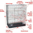 X-Large Flight Bird Breeding Breeder Cage With 3/8-inch Bar Spacing for ...