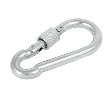 2 Pcs Aluminum Alloy Spring Loaded Clasp Carabiner Hook Clip Dark Blue ...