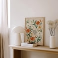 Affixzi Botanical Lily Print | Luke 12:27 Bible Verse Wall Art ...