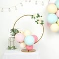 Efavormart 4Ft | Gold Balloon Column With Hoop Flower Pillar Stand ...
