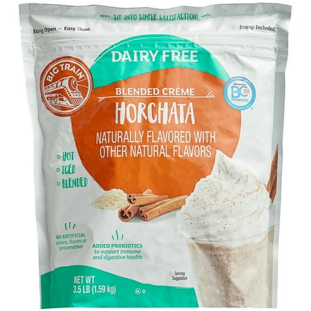 Big Train 3.5 lb. Dairy Free Horchata Blended Creme Frappe Mix ...