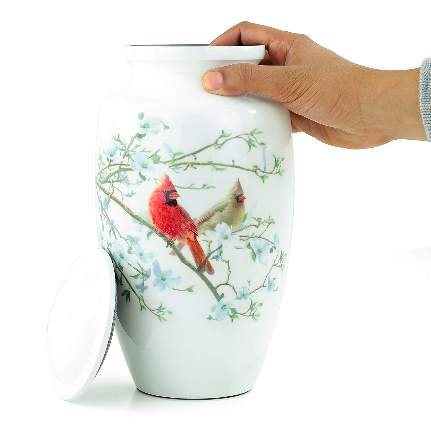 10" Aluminum Metal Cremation Urn for Cremated Human Ash Remains Storage ...