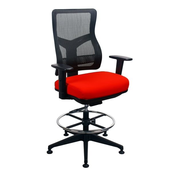 Tempur-Pedic® Mesh Back Drafting Stool w/ Cooling Technology ...