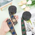 2Pcs 2 Colors Ethnic Style Embroidery Polyester Ribbons Jacquard Ribbon ...