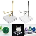 Warkul Display Stand Adjustable Metal Display Rack with Clear Acrylic ...