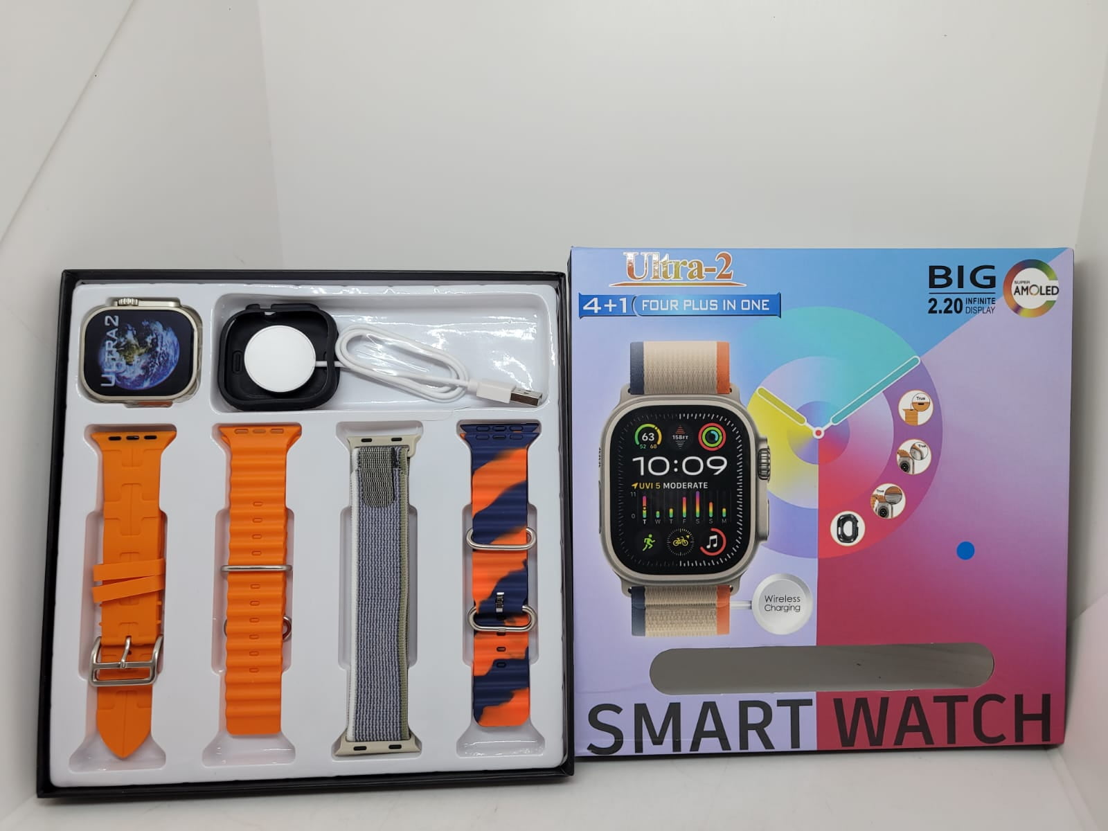 KIT SMARTWATCH ULTRA 2 CON 4 CORREAS Y CASE | Walmart en línea